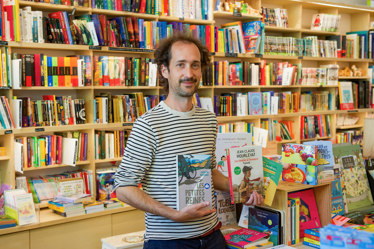 Xavier de Finance, de la librairie Les 400 coups au Havre. © Stéphane ...